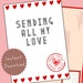 Printable Valentines Card, Printable Valentines Day Card, Sending Love ...