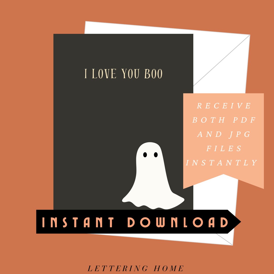 Printable Halloween Card Cute Printable Halloween Card Funny - Etsy