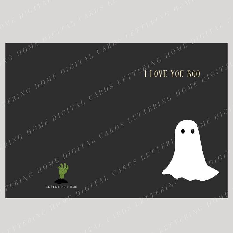 Printable Halloween Card Cute Printable Halloween Card Funny - Etsy
