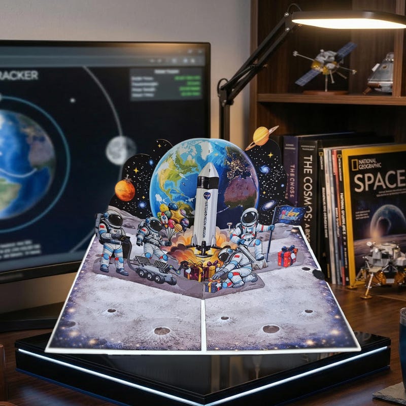 Space Popup Birthday Card - Etsy