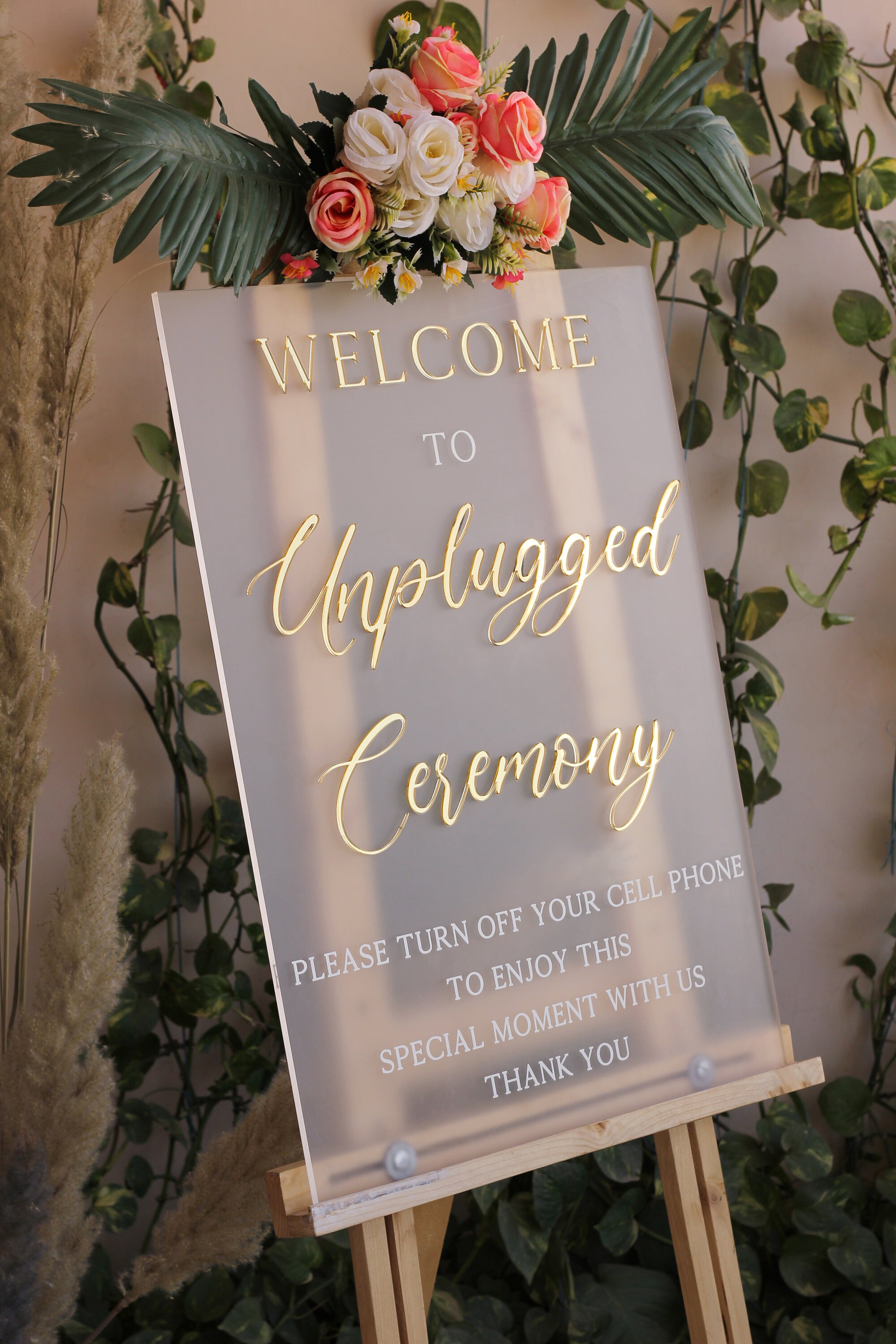 Unplugged Wedding Sign - Unplugged Ceremony Sign - Pick a Seat Not a ...