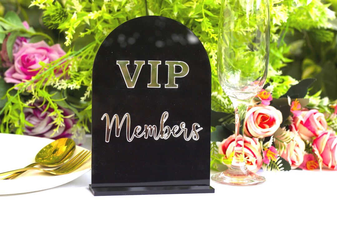 Reserved Sign, Wedding Reserved Acrylic VIP Table Sign, Wedding ...
