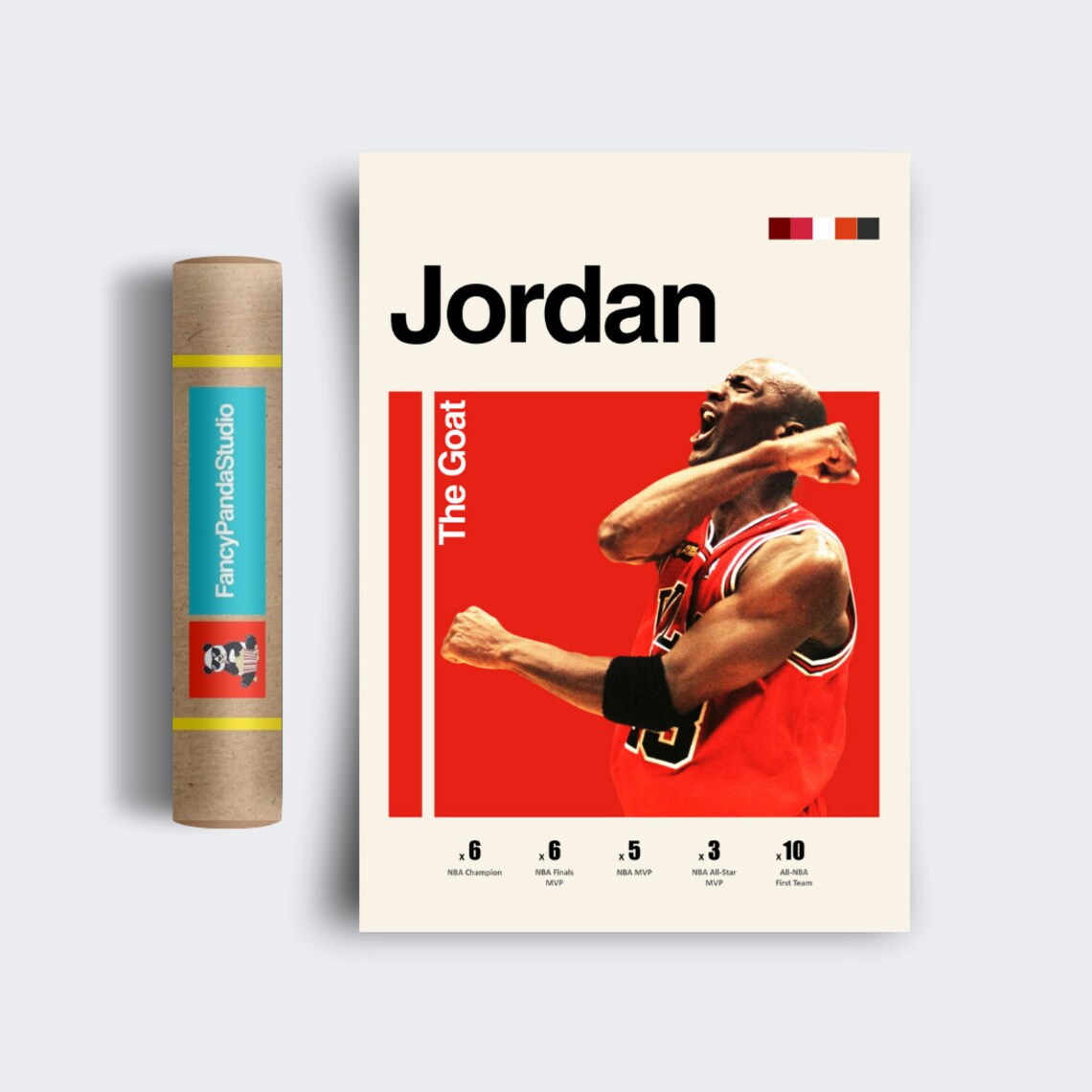 Michael Jordan Inspired Chicago Bulls Fan Poster NBA - Etsy