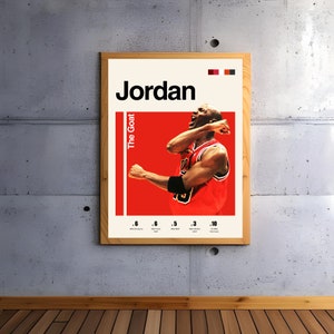 Michael Jordan Inspired Chicago Bulls Fan Poster NBA - Etsy