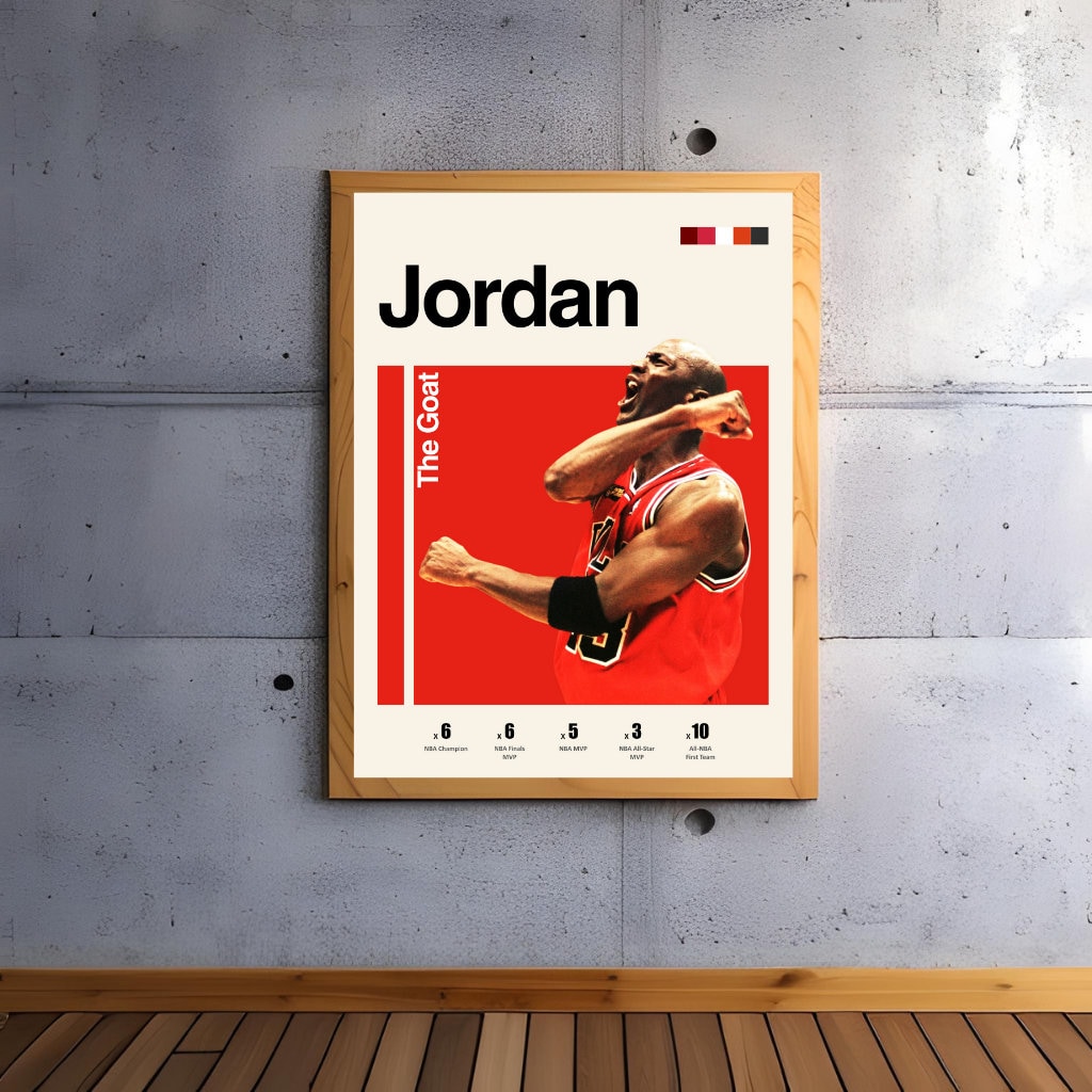 Michael Jordan Inspired Chicago Bulls Fan Poster NBA - Etsy