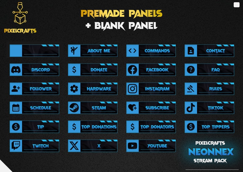 Professional Streaming Overlay Package | Animated Stream Screens ...