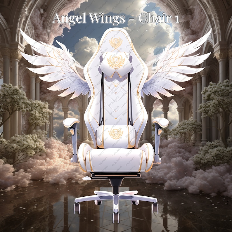 Divine Vtuber Thrones: Handcrafted Angelic Chairs With Ethereal Angel ...