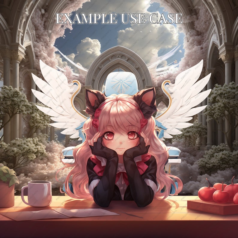 Divine Vtuber Thrones: Handcrafted Angelic Chairs With Ethereal Angel ...
