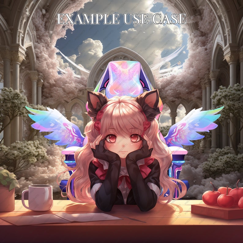 Divine Vtuber Thrones: Handcrafted Angelic Chairs With Ethereal Angel ...
