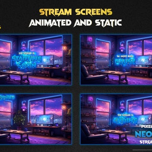 Professional Streaming Overlay Package | Animated Stream Screens ...