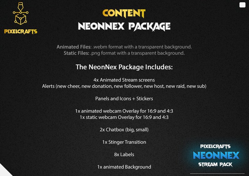 Professional Streaming Overlay Package | Animated Stream Screens ...