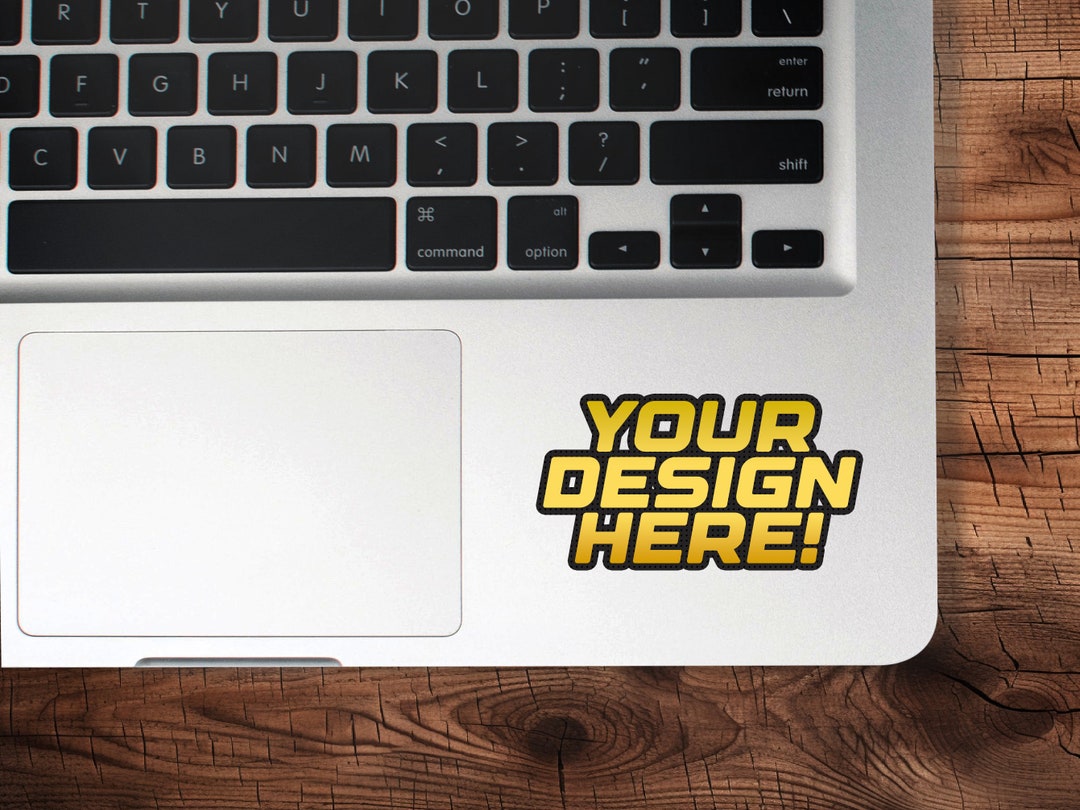Premium Laptop Sticker Mockup PSD Template - High-quality Design Mockup ...