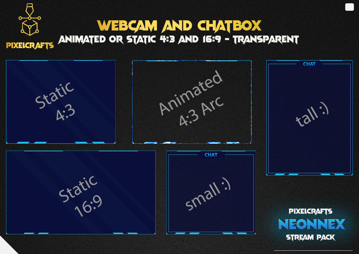 Professional Streaming Overlay Package | Animated Stream Screens ...