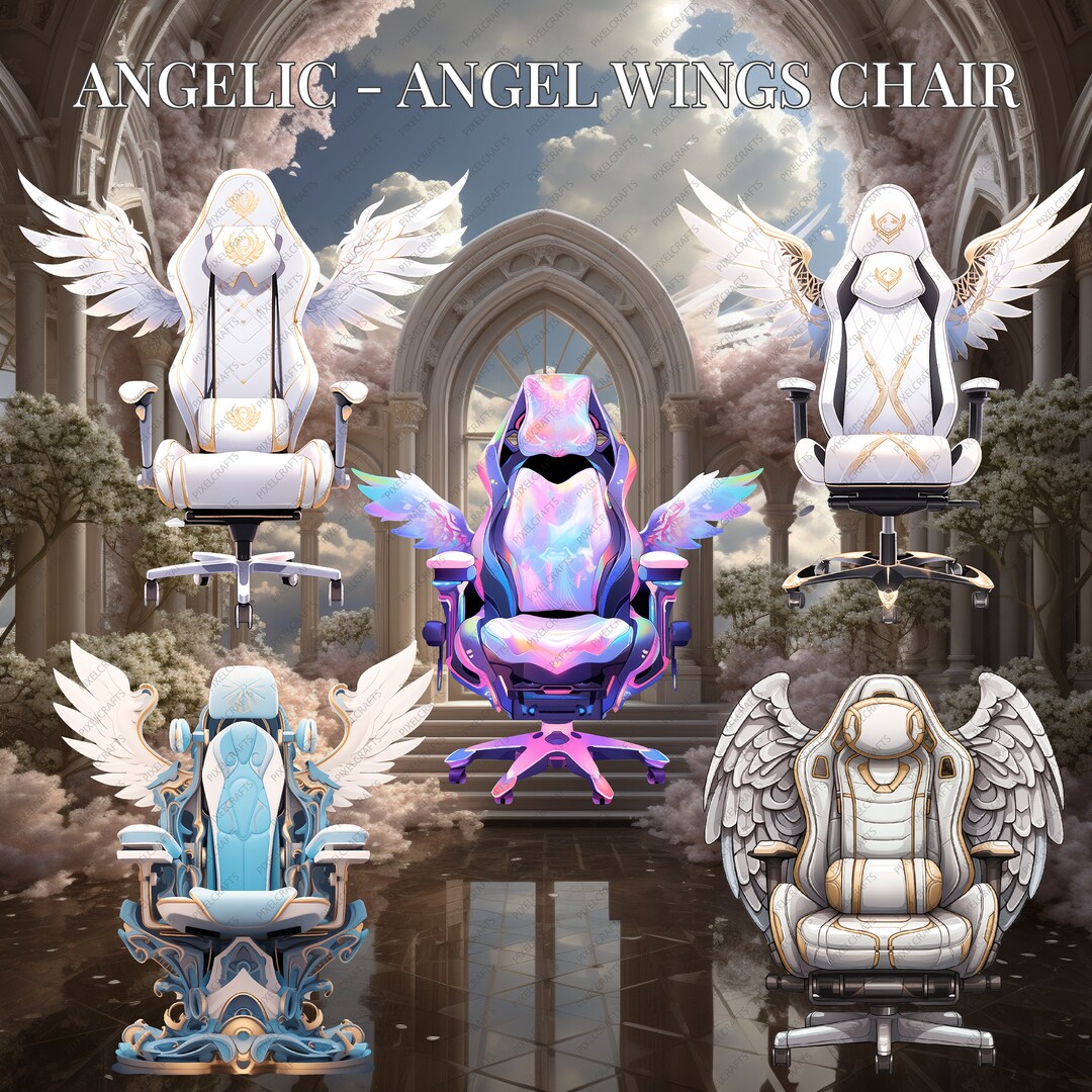 Divine Vtuber Thrones: Handcrafted Angelic Chairs With Ethereal Angel ...