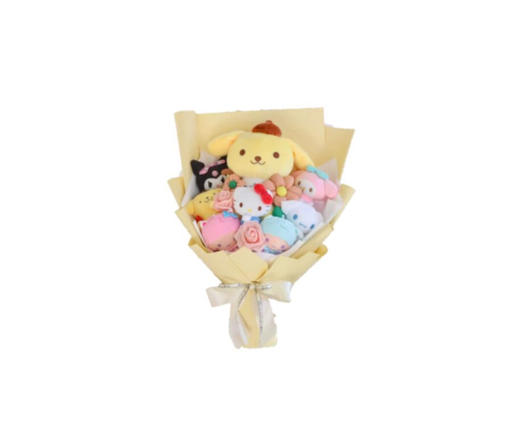 Pompompurin Mixed Sanrio Plushie Bouquet - Etsy