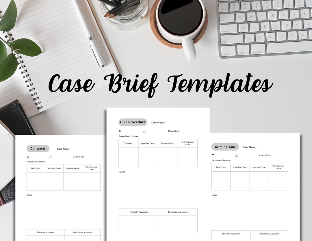 Case Brief Templates - Etsy