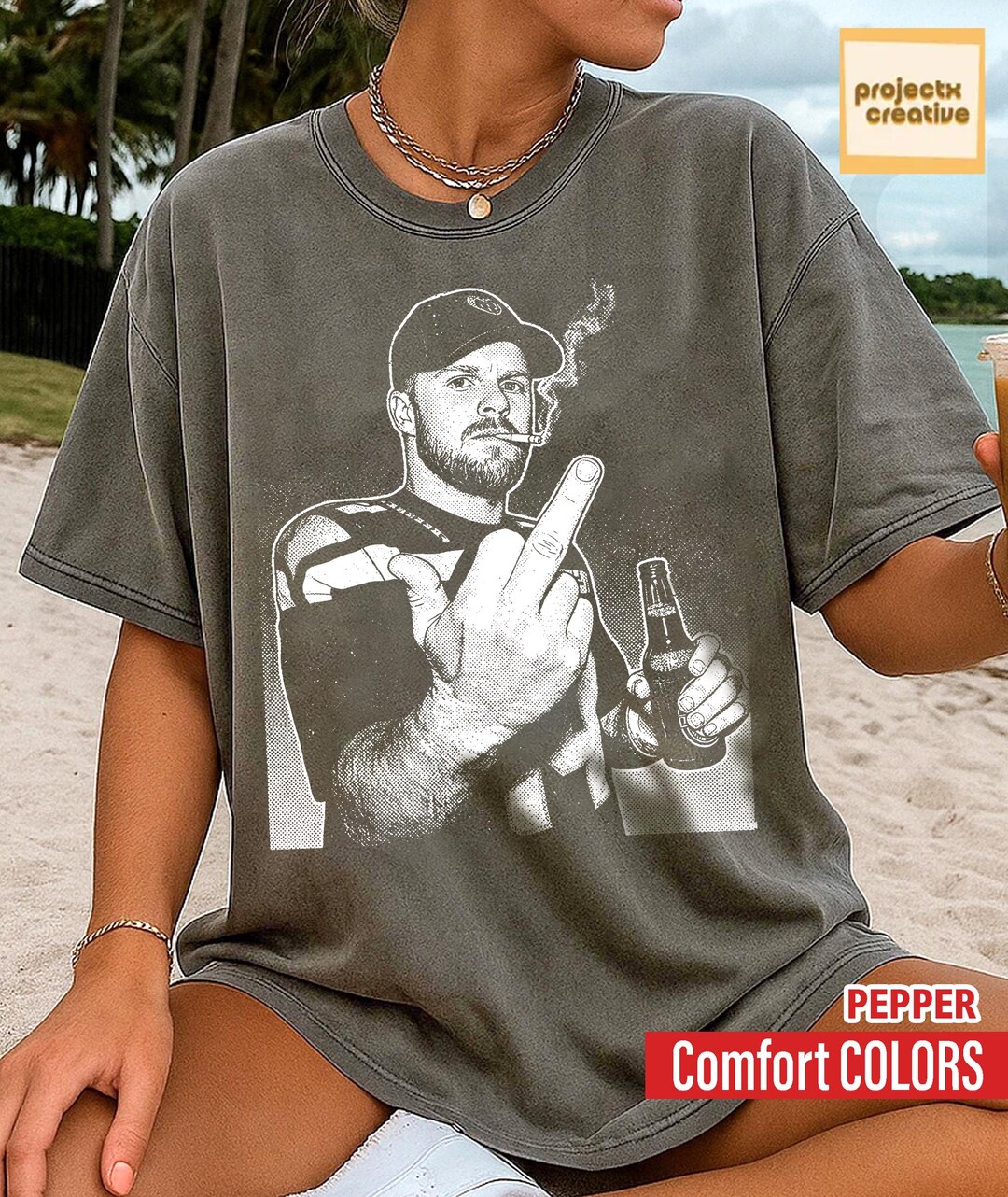 Funny Sam Darnold Midlle Finger Meme Comfort Colors® Shirt - Etsy