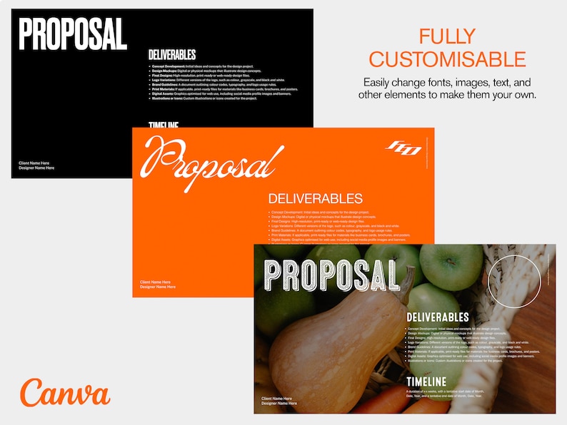 Canva Design Proposal Template for Graphic Designers, Fully ...