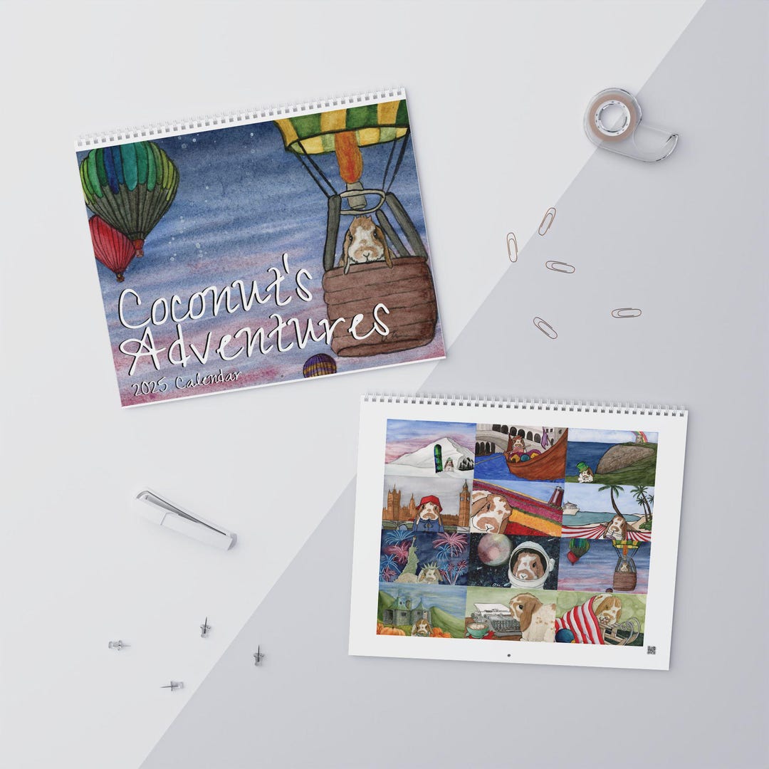 Coconut's Adventures: Wall Calendars (2025) - Etsy
