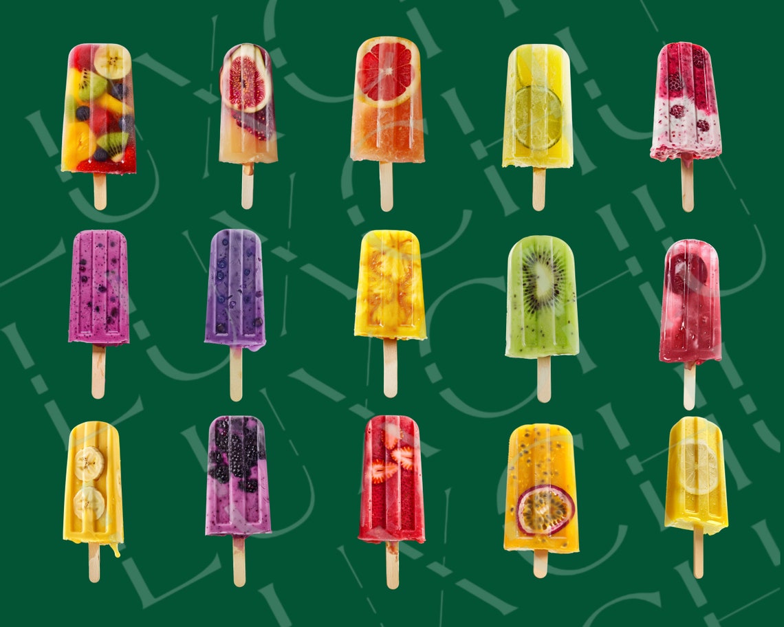 50 Popsicles Clipart Realistic Clipart Ice Cream Clip Art Summer Clip ...