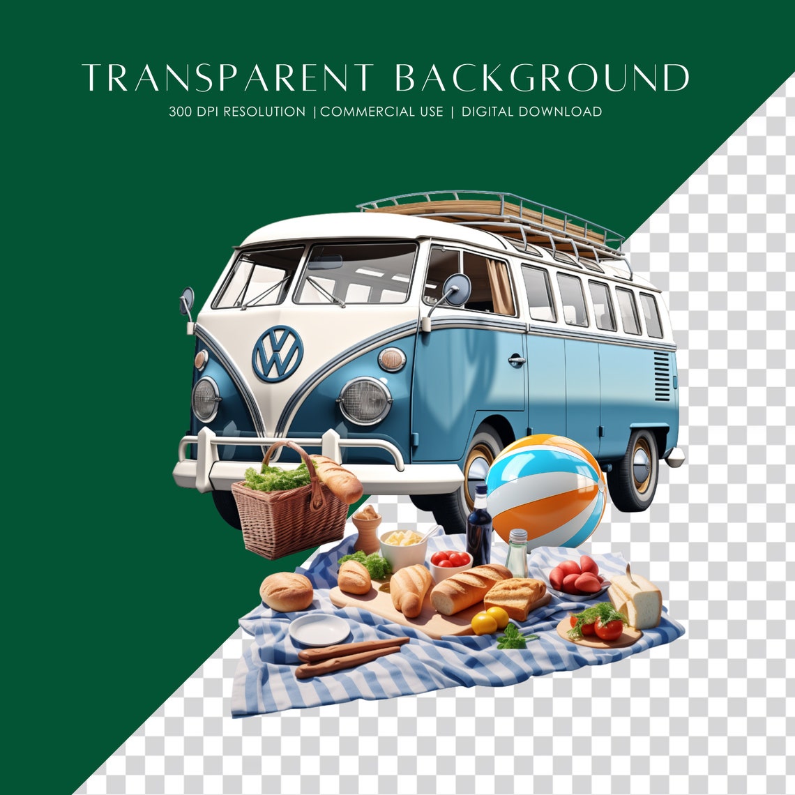 50 Beach Vibes, Summer on the Beach, Realistic Clipart, Digital Beach ...