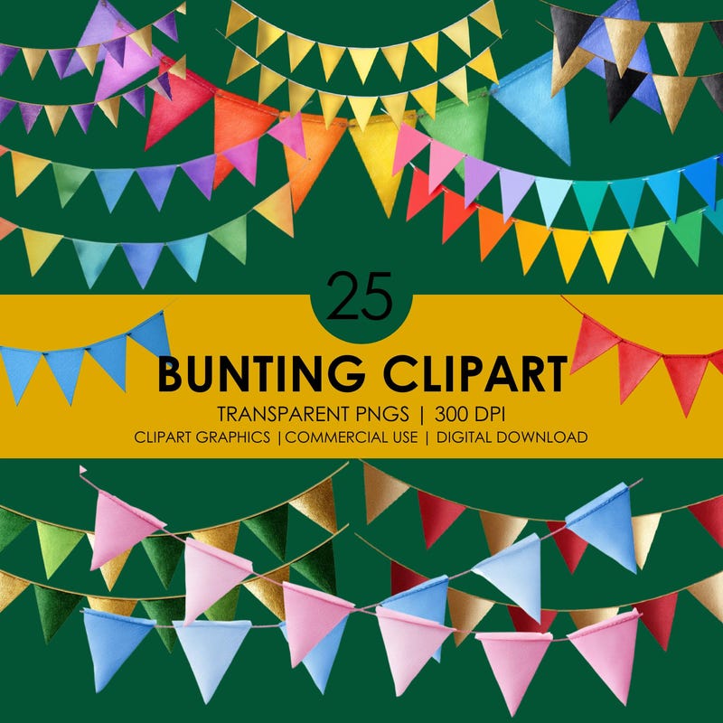 Colorful Flag Bunting - Etsy