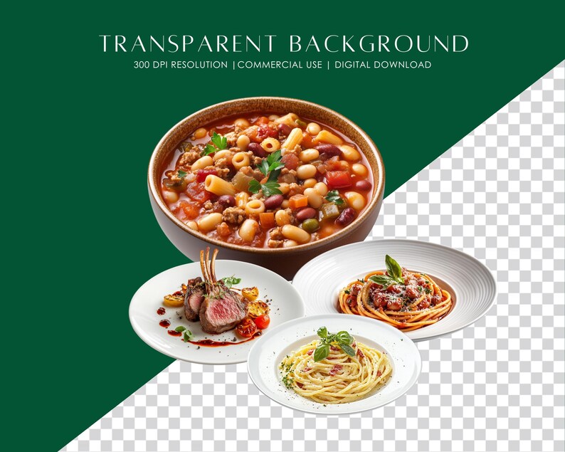 30 Italian Cuisine Clipart| Italian Foods Clip Art| Realistic Italian ...