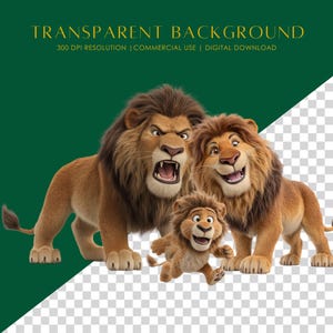 15 Lion Clipart, Lion PNG, Cute Lion Cartoon, Realistic Lion Clipart ...