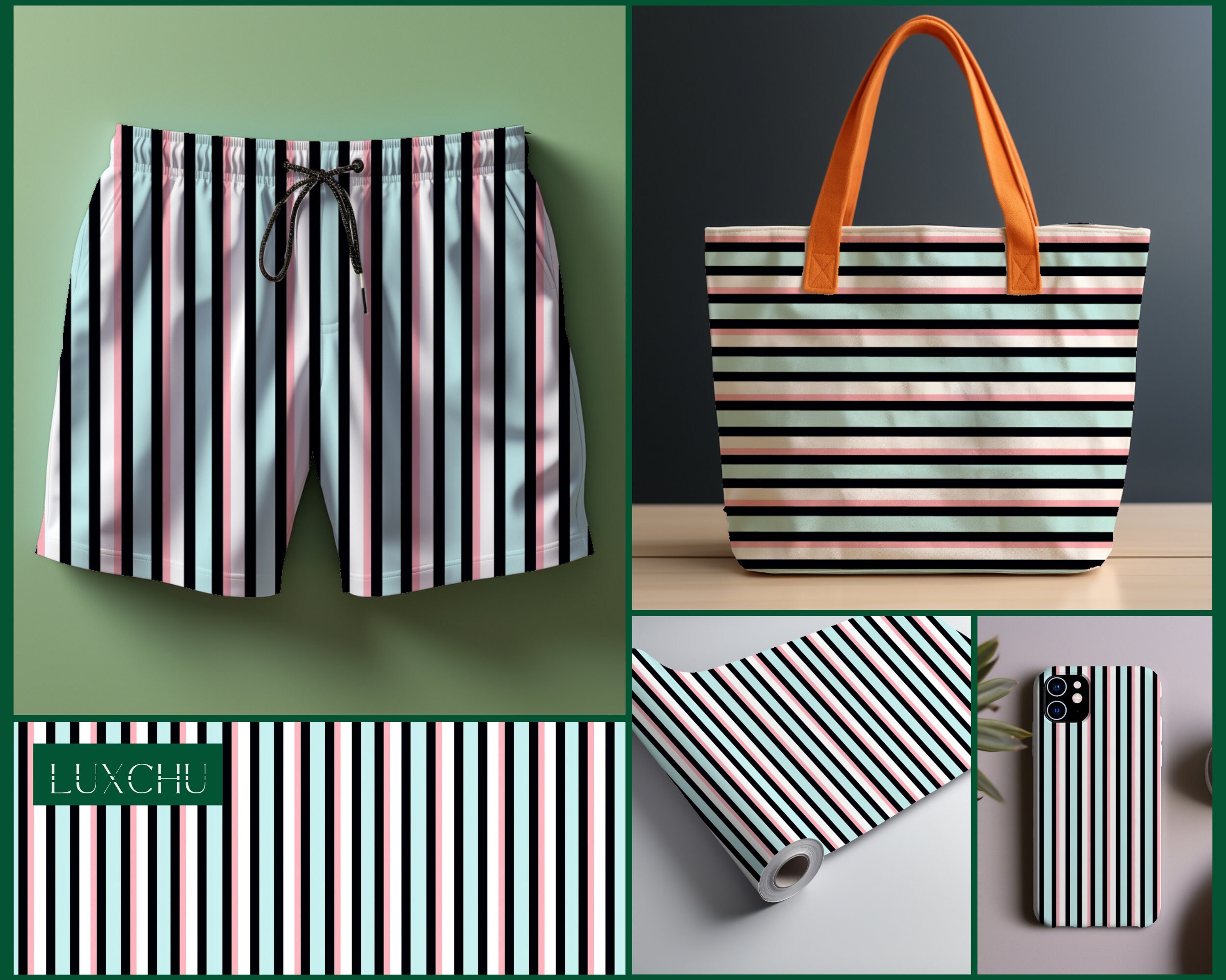 12 Seamless Versatile Stripe, Digital Paper, Stripe Pattern, Digital ...