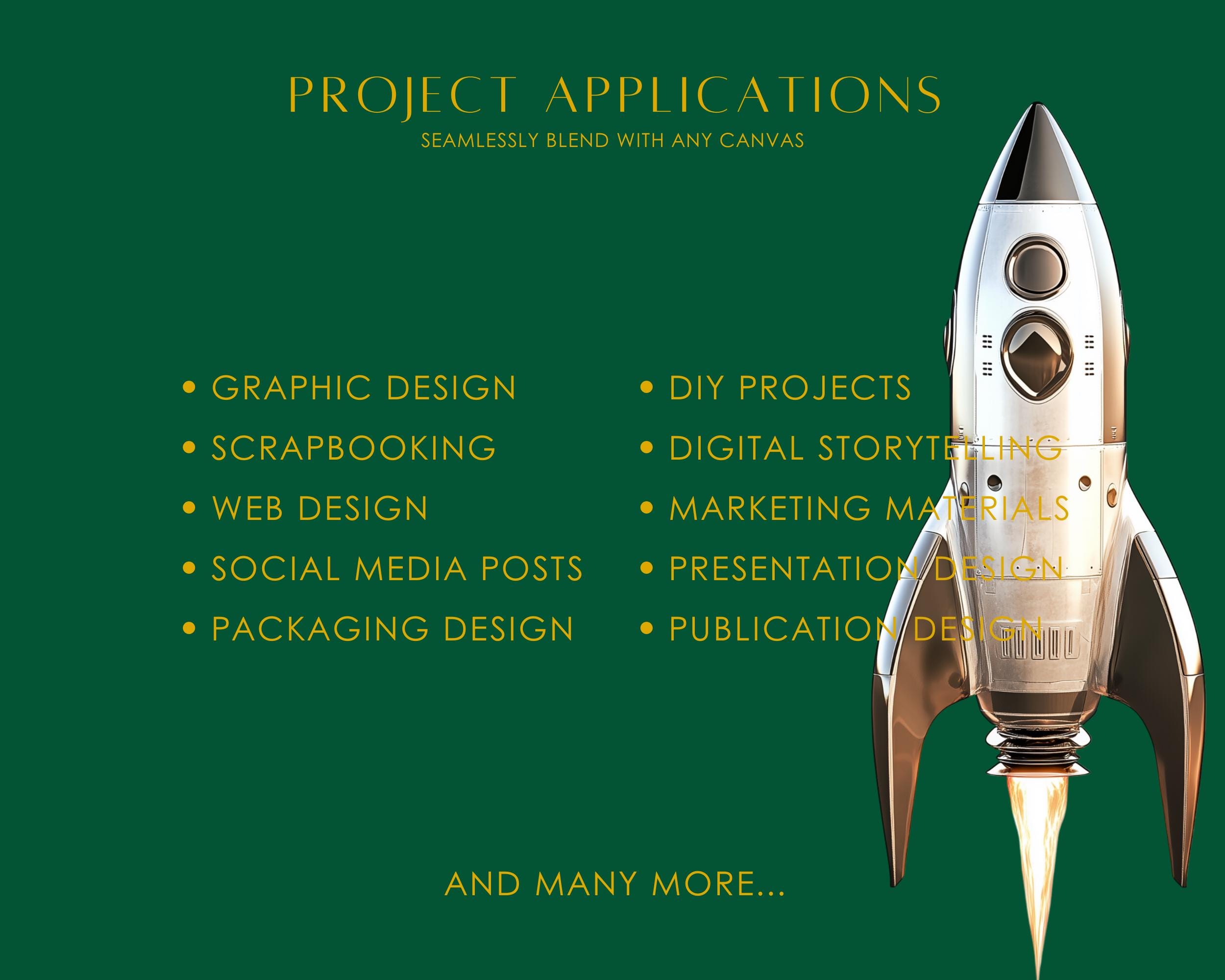 20 Space Rocket Clipart| Spaceship| Realistic Clipart| Rocket Graphics ...