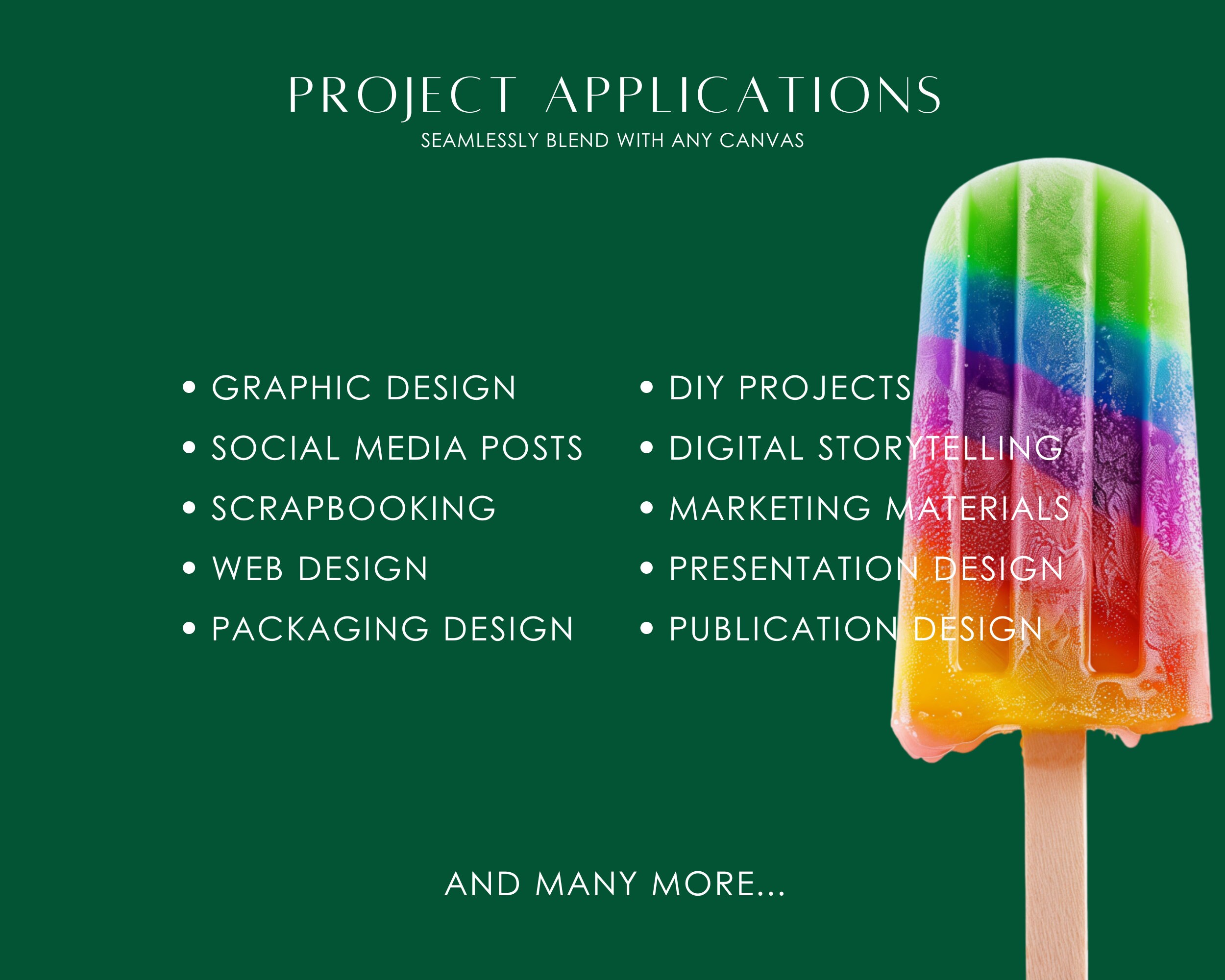 50 Popsicles Clipart: Realistic Summer Treats (digital Download) - Etsy