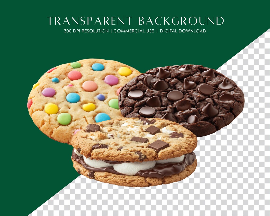 35 Cookies Clipart| Realistic Clipart| Cookies Clipart Bundle| Baking ...