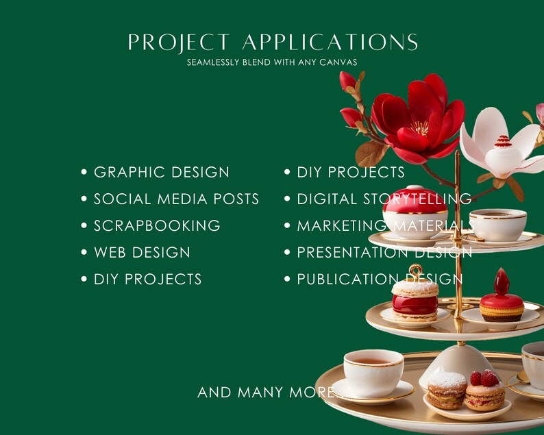 30 Afternoon Tea Clipart Tea Time English Tea Clipart Bundlerealistic ...