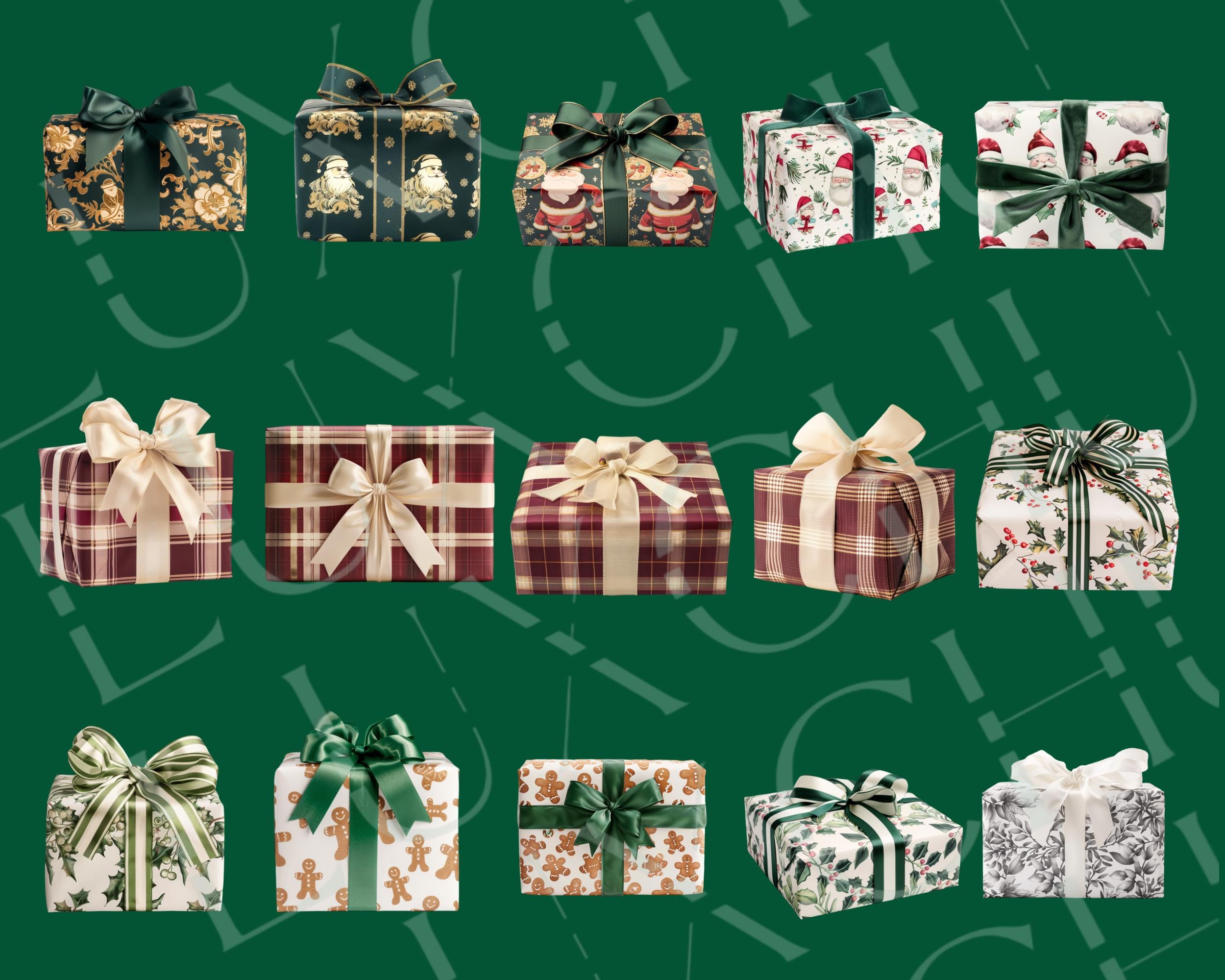 40 Christmas Gift Box Clipart| Premium Christmas Presents| Gift Box ...