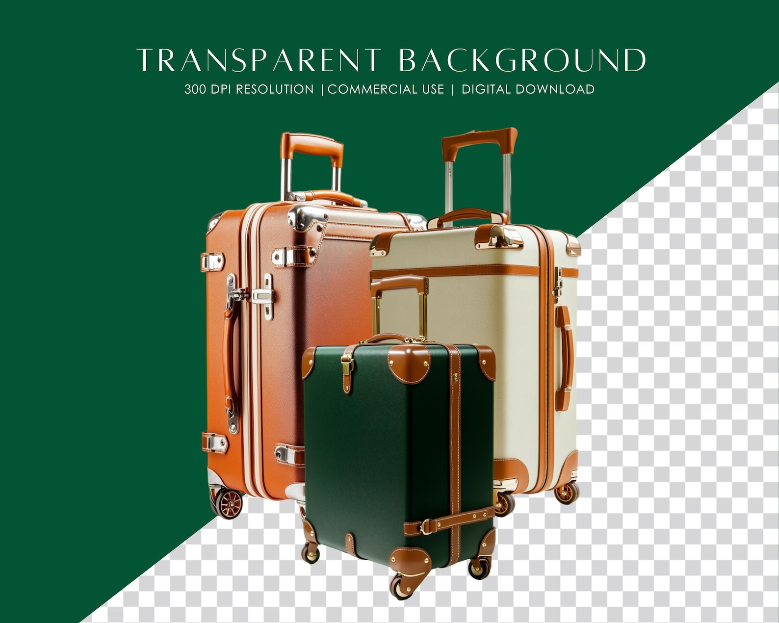 30 Luxury Luggage Clipart| Travel Bag Clip Art| Suitcase Clipart ...