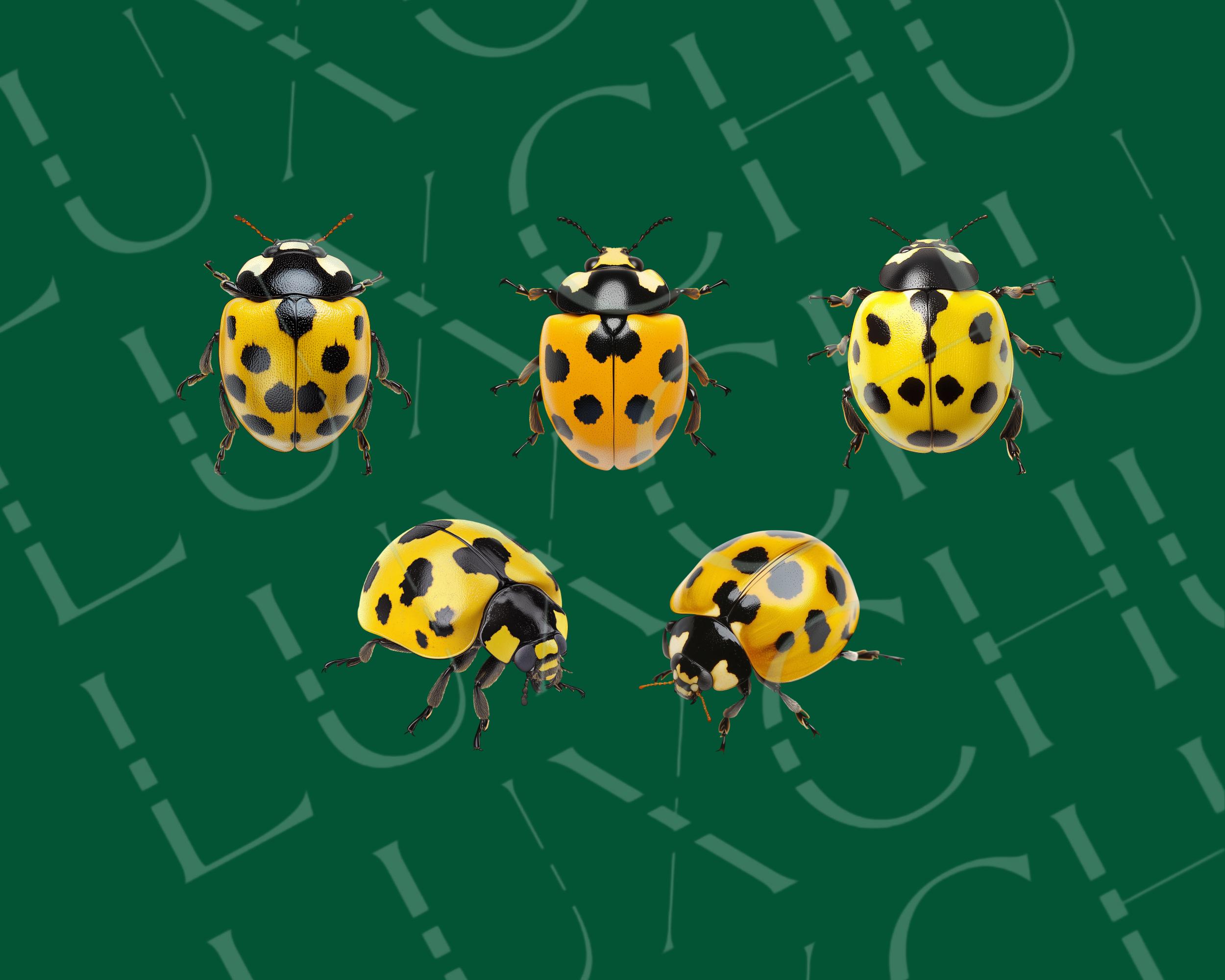 15 Yellow Ladybug Clipart| Cute Ladybug Png| Realistic Ladybug Clipart ...