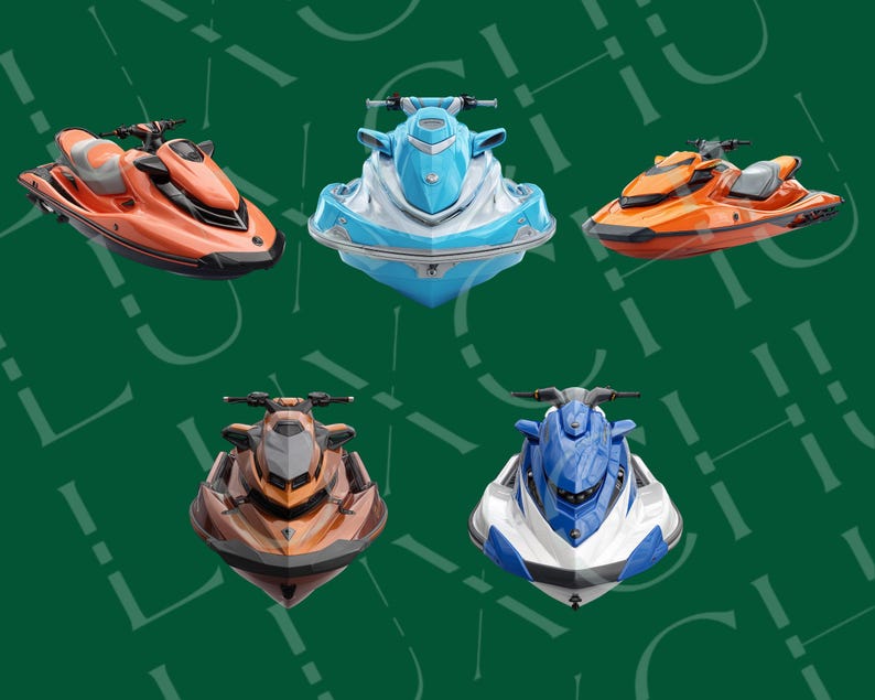 25 Jet Ski Clipart, Jet Ski PNG, Water Sports Clipart, Realistic Jet ...