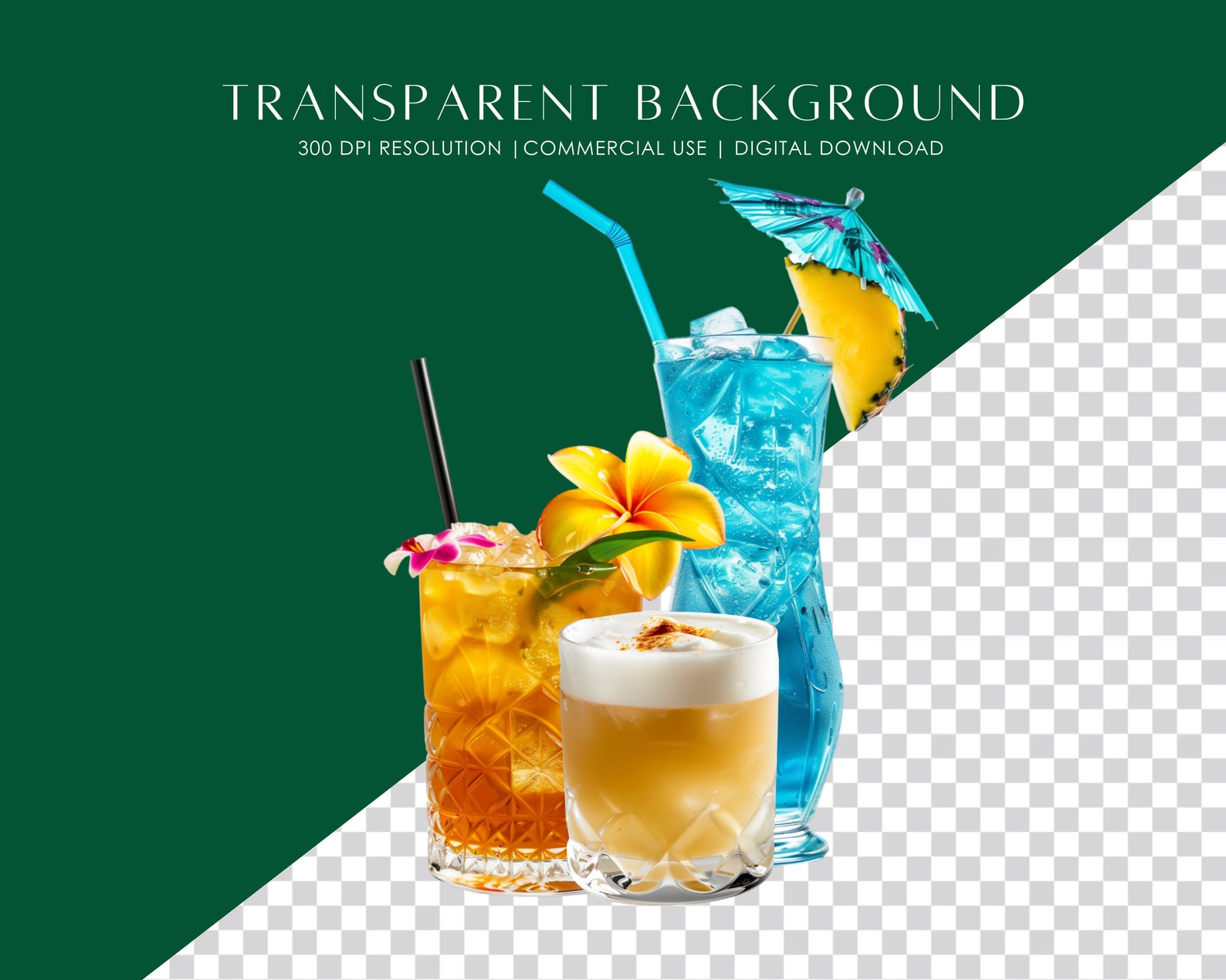 50 Drinks and Beverages Clipart, High Quality PNG, Realistic Drinks and ...