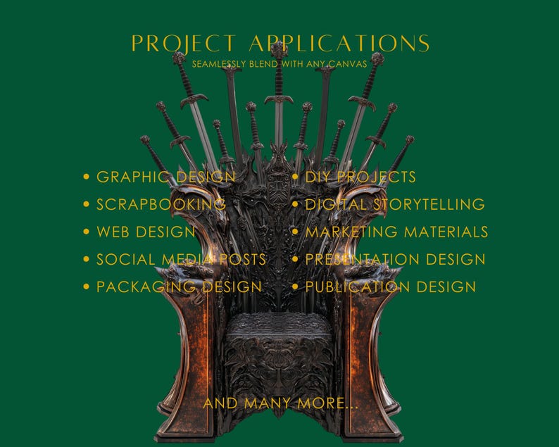 30 Fantasy Throne Clipart| Magical Seat| Whimsical Clipart| Throne ...