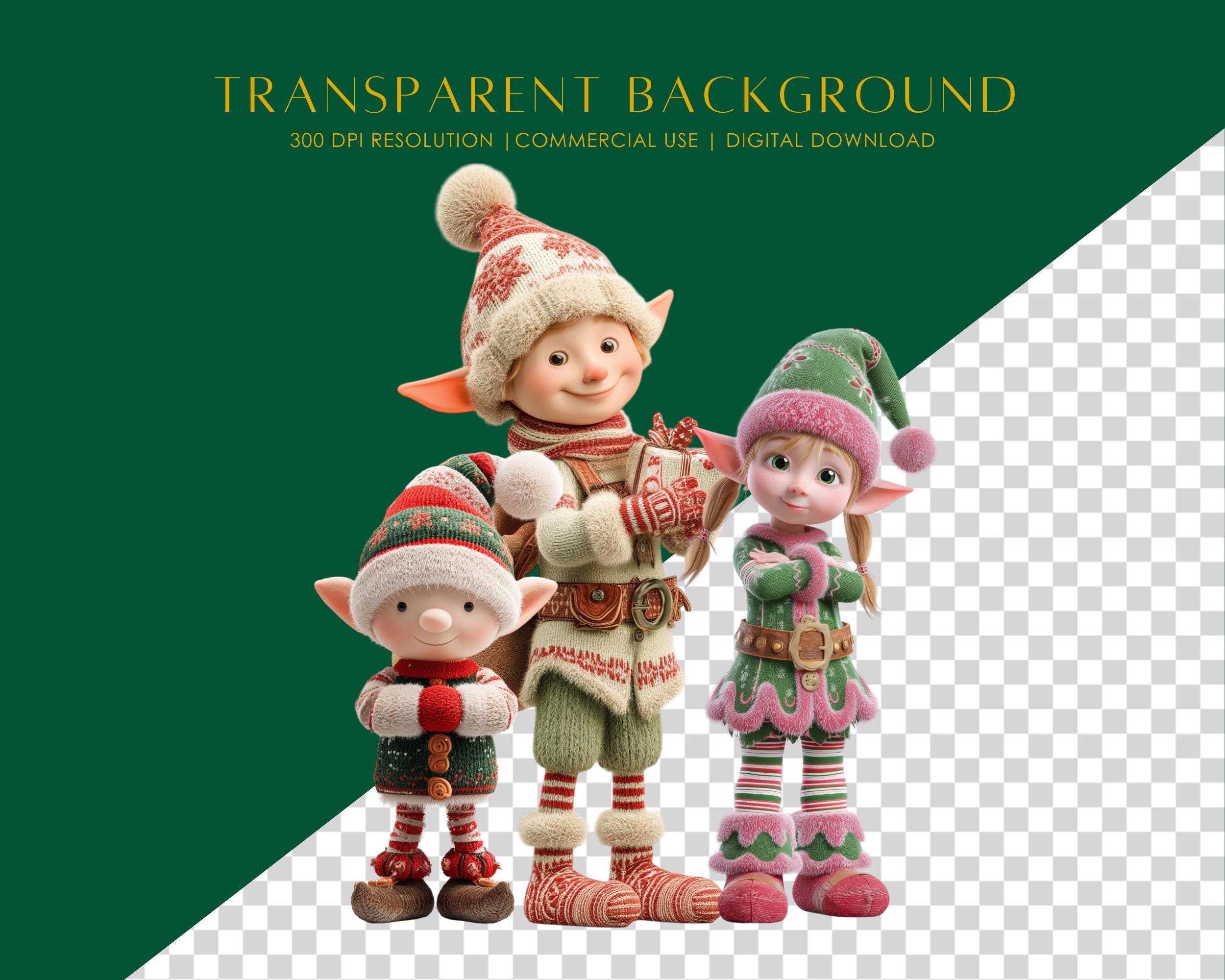 40 Cute Elf Clipart| Christmas Elf Clipart| Cartoon Clipart| Elf ...