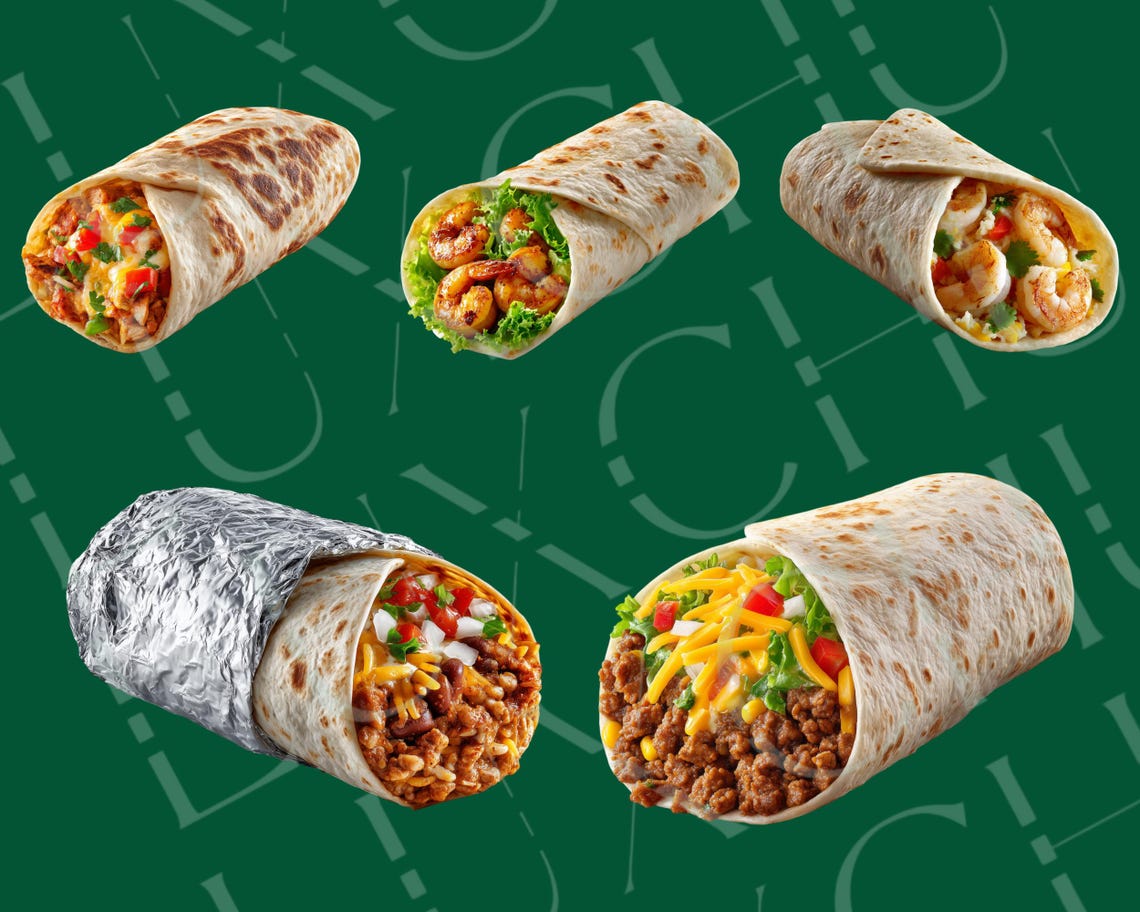 Realistic Burrito Clipart: Mexican Food PNG Graphics (digital Download ...