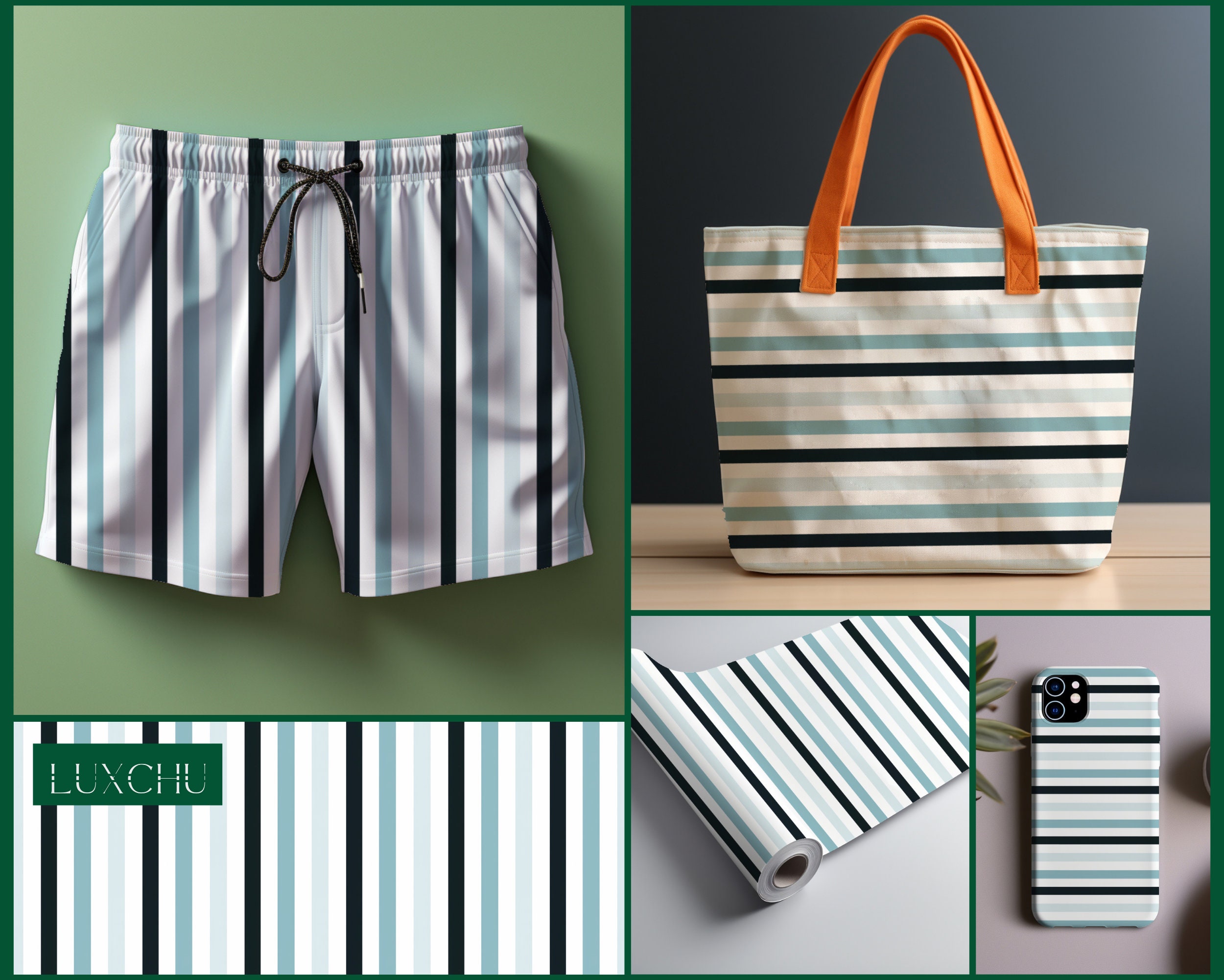 12 Seamless Versatile Stripe, Digital Paper, Stripe Pattern, Digital ...