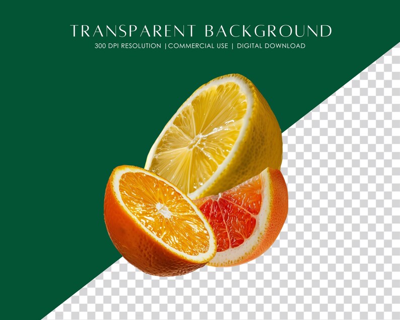 20 Sliced Fruit Clipart| Realistic Fruit Clipart| Realistic Clipart ...