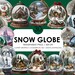 Snow Globe Clipart: Festive Christmas PNG Set (digital Download) - Etsy