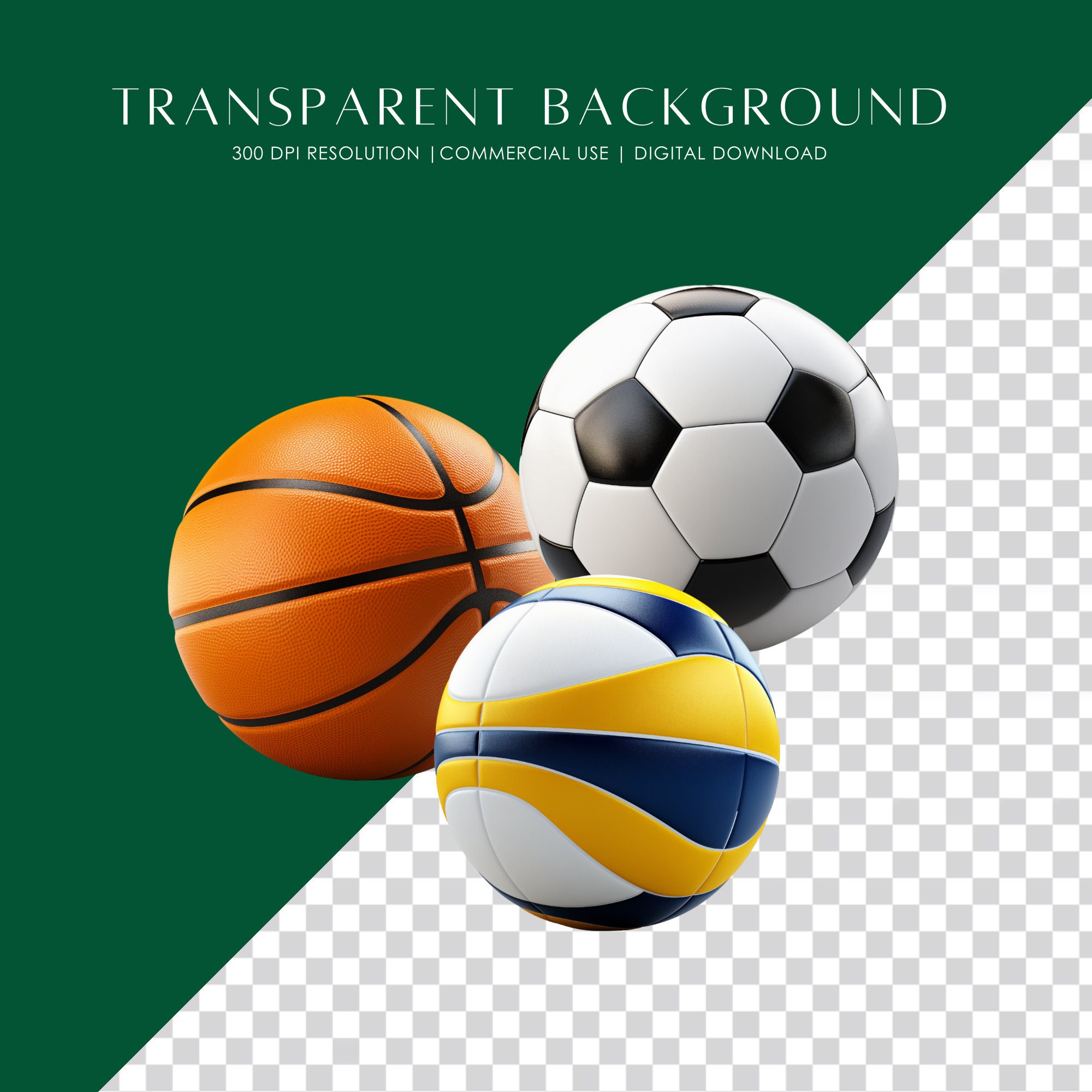 Sport Elements Clipart, Football, Basketball, Baseball, Goft, Hockey ...