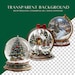 Snow Globe Clipart: Festive Christmas PNG Set (digital Download) - Etsy