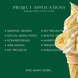 Ice Cream Cone Clipart: 30 Summer PNG Graphics, Realistic Clipart ...
