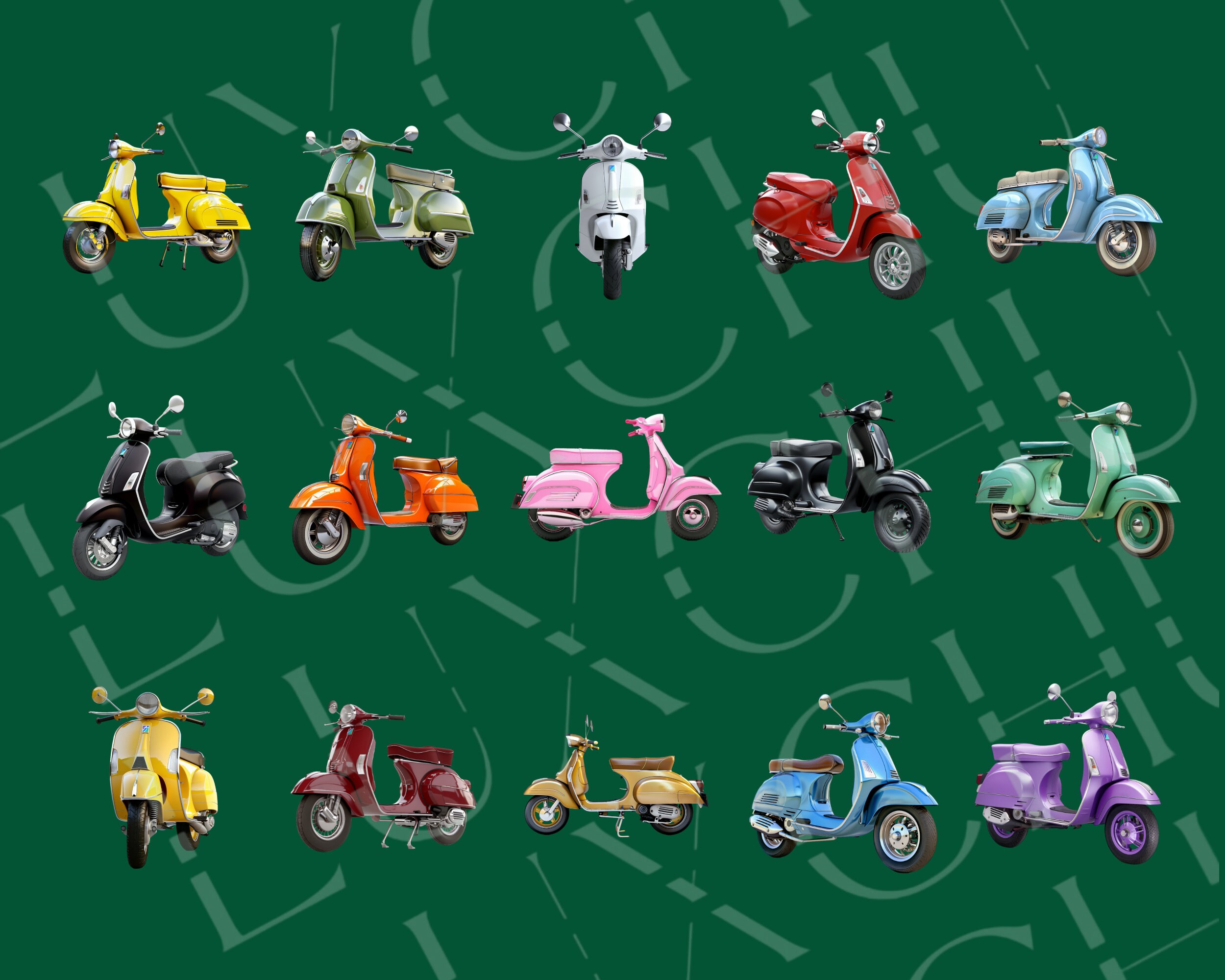 30 Scooter Clipart Vespa Clipart Realistic Vespa Clipart Vintage Vespa ...