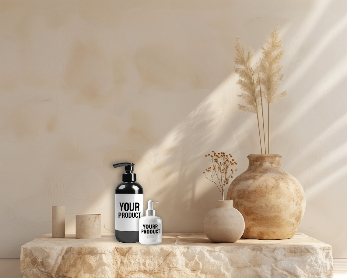 12 Product Photography Mockup Bundle| Podium Mockup| Minimal Product ...