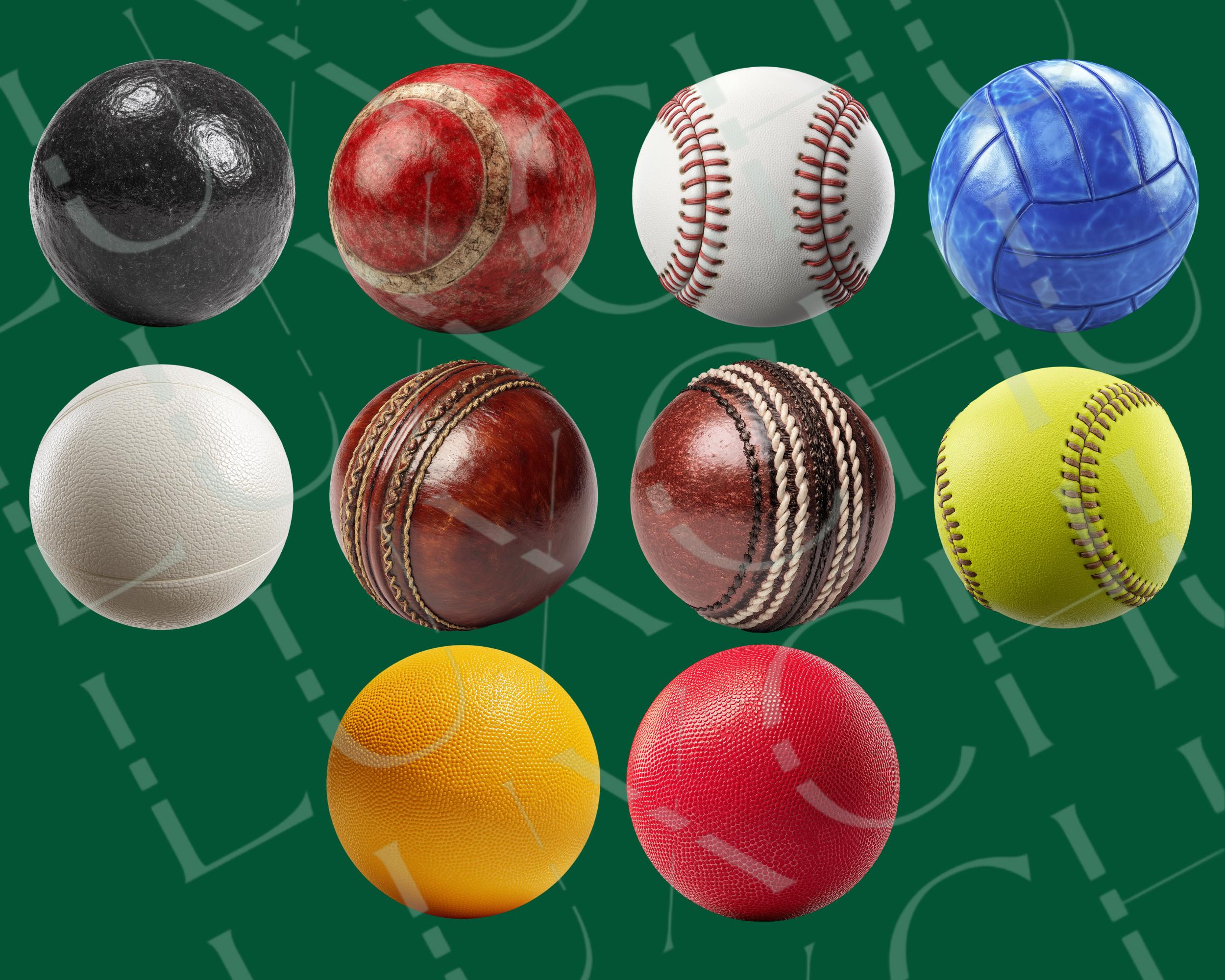 Sports Ball Clipart Bundle: Football, Basketball, Soccer (PNG Digital ...
